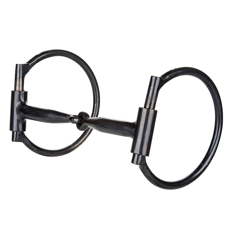 Tabelo Offset Ring Blued Steel Snaffle Bit 5– Horse.com