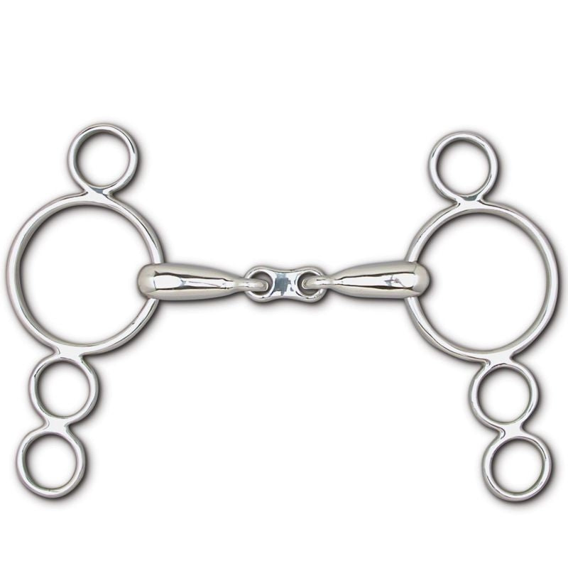Toklat Hollow Mouth French Snaffle 4-Ring Gag 5– Horse.com