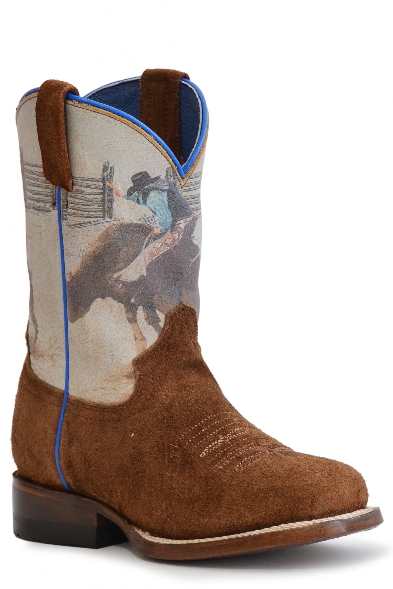 Roper Kids Printed Bull Rider Leather Boots– Horse.com