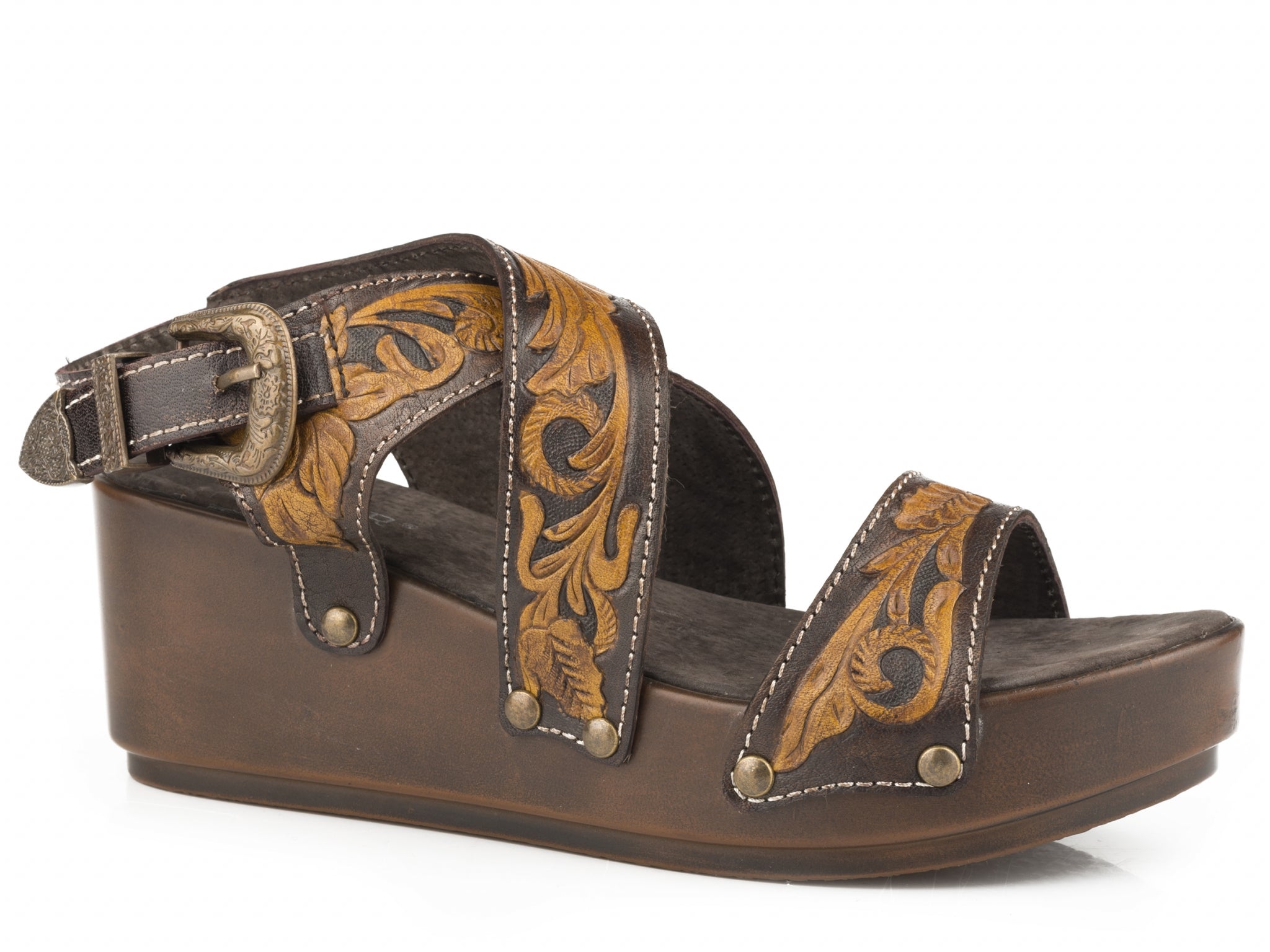 Roper Ladies Cross Band Diva Sandals– Horse.com
