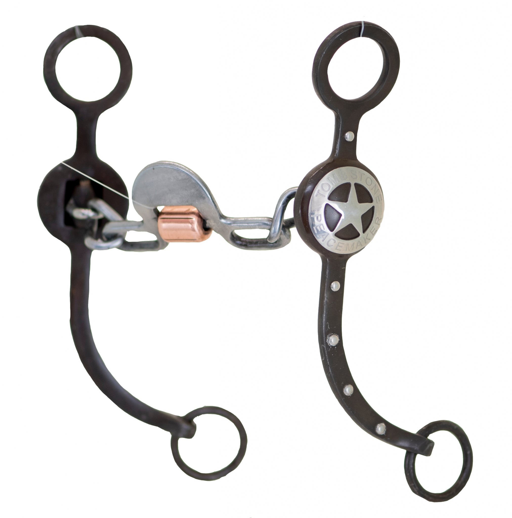Partrade Cowboy Tack Tombstone Peacemaker Loose Ring Chain Spoon Bit ...