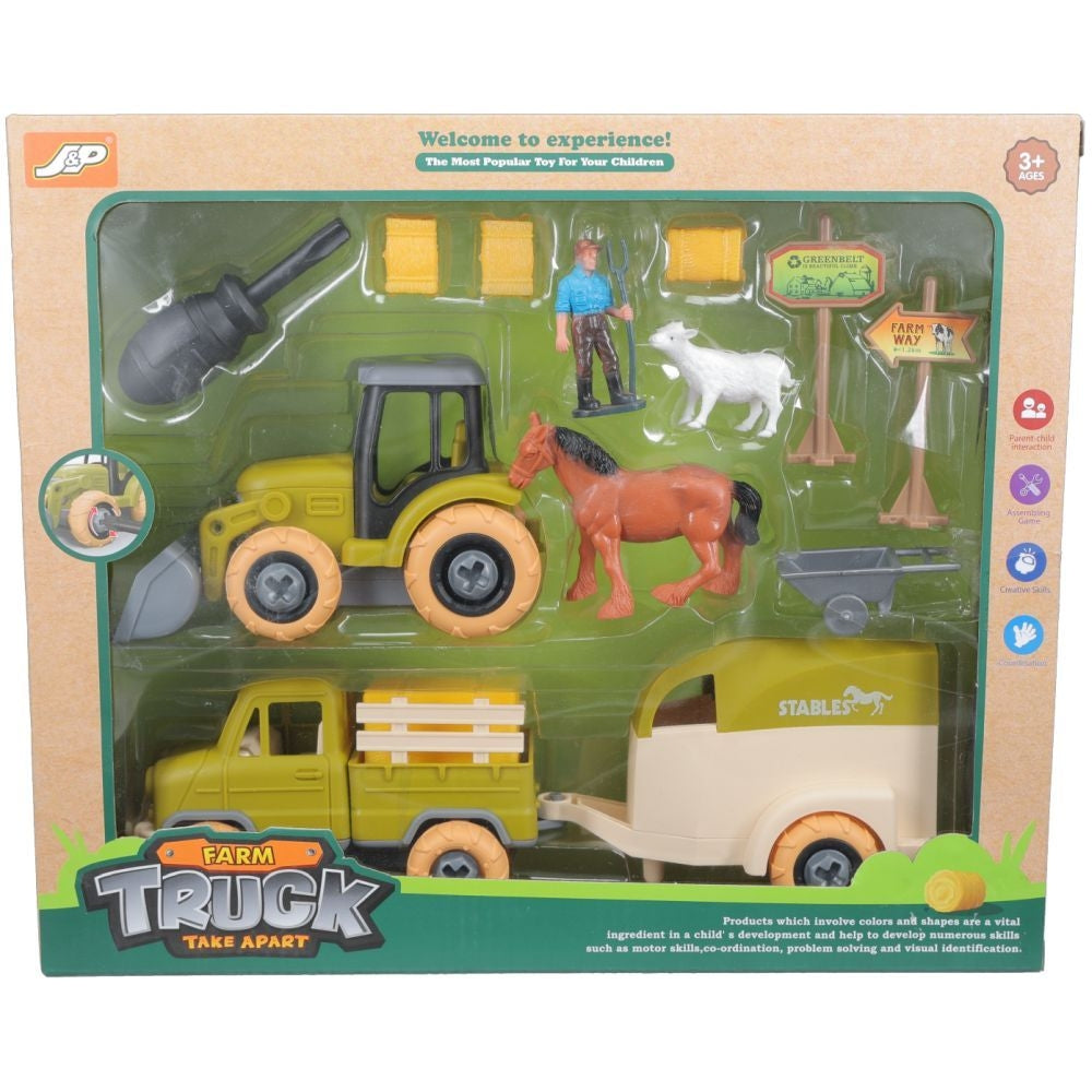 Gift Corral Toy Truck Trailer &Tractor Set– Horse.com