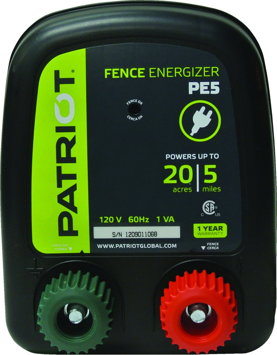 Patriot PE5 Fence Energizer 0.20 Joule– Horse.com