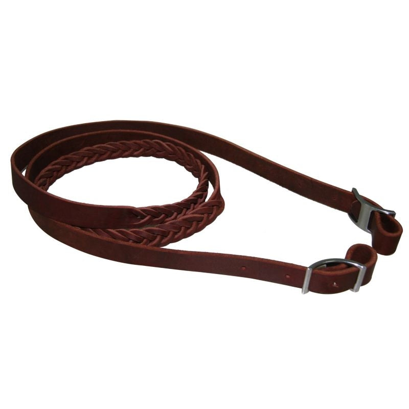 Western 4-Plaited Leather Roping Rein– Horse.com