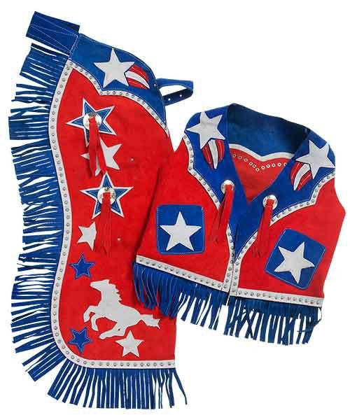 Tough1 Premium Youth Chap/Vest Set Horse/Star– Horse.com