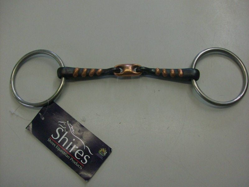 Shires Copper Sweet Iron Snaffle Bit Raised Rib– Horse.com
