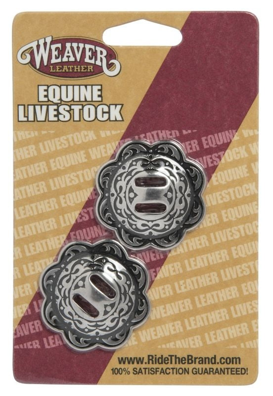 Weaver Leather Black Steel Concho with Slit 1.75– Horse.com