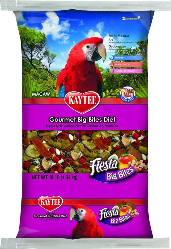 Kaytee Fiesta Gourmet Big Bites Diet Macaws 10lb– Horse.com