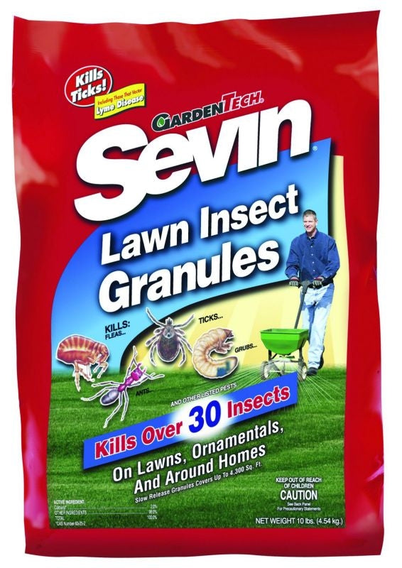 Gardentech Sevin Lawn Insect Granules 10 Pound– Horse.com
