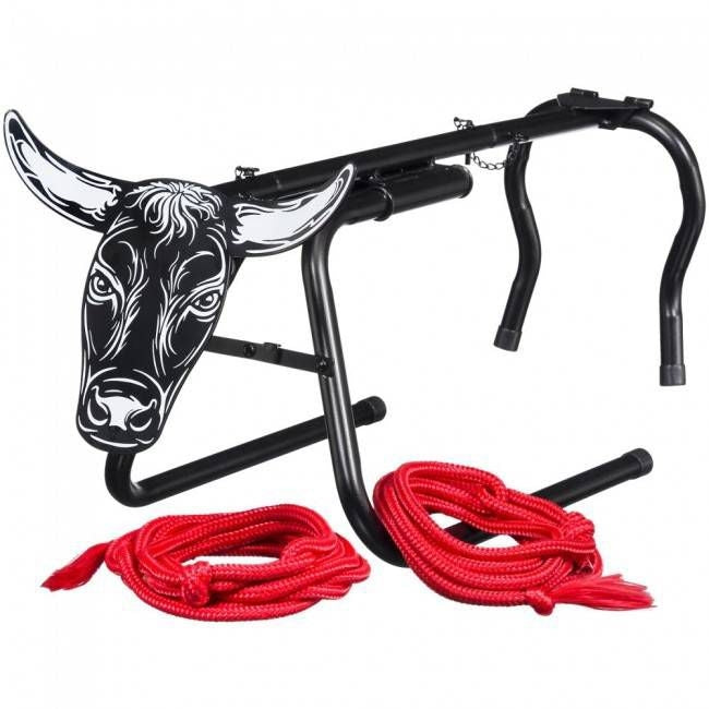 Mini Roping Steer with Metal Head Black– Horse.com