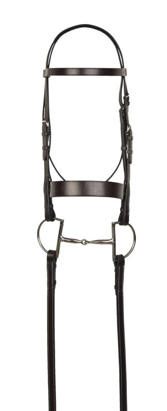 Aramas Flat Hunt Bridle with Lace Reins Cob Chocol– Horse.com