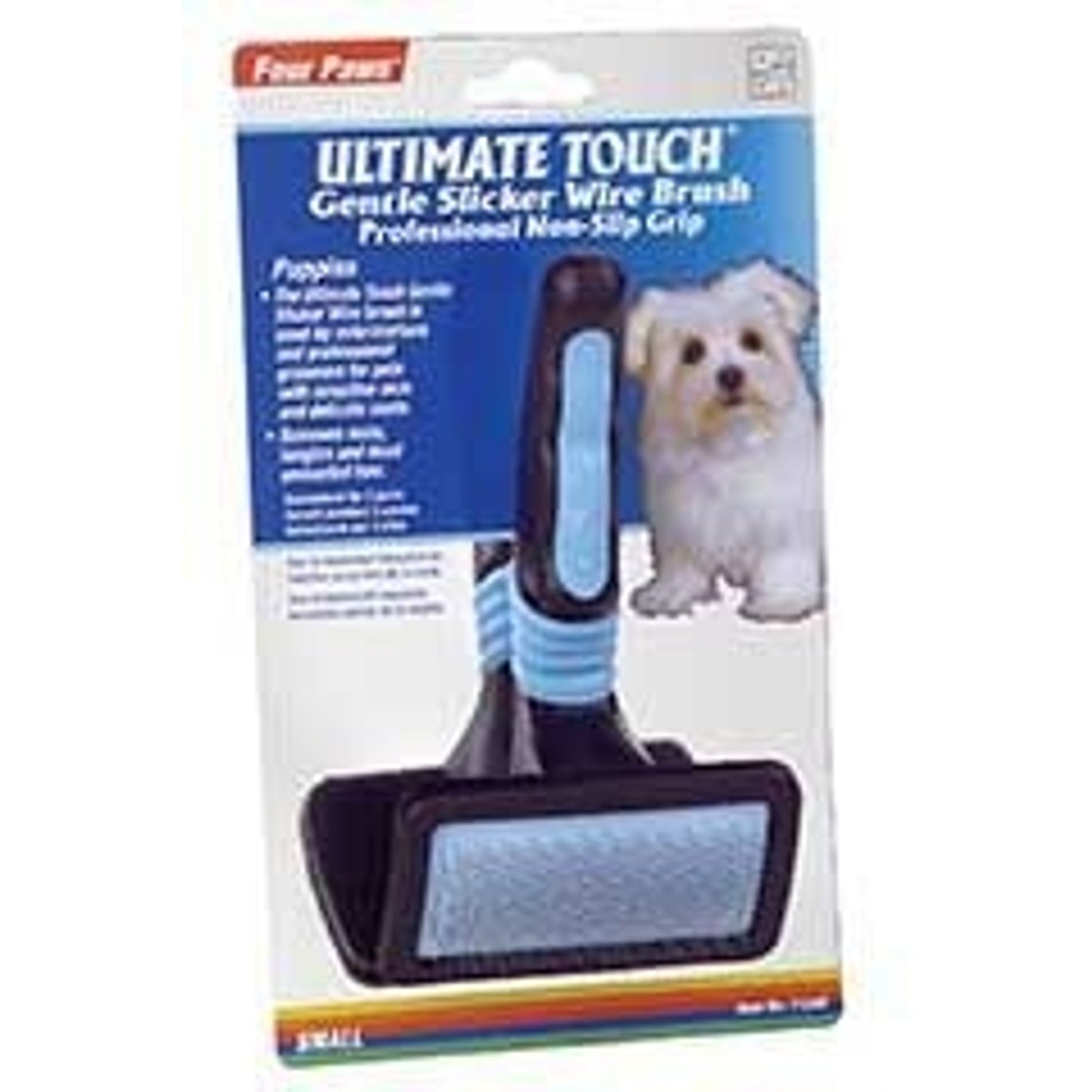 Slicker Wire Brush 5.75 x 9.5 x 2.25 Blk/Blu– Horse.com