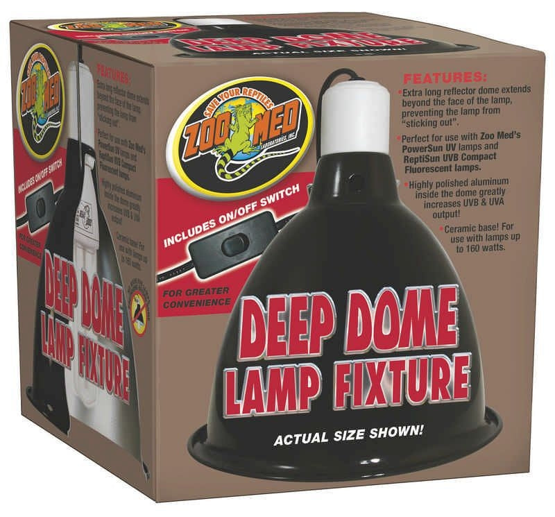 Lamp Clamp Reptile Deep Dome 8 1/2W 9H Black– Horse.com