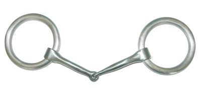Stainless Steel Brushed O-Ring Snaffle Bit 5– Horse.com