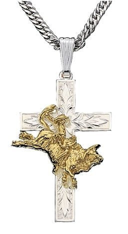 Montana Silversmiths Bull Rider Cross Necklace– Horse.com